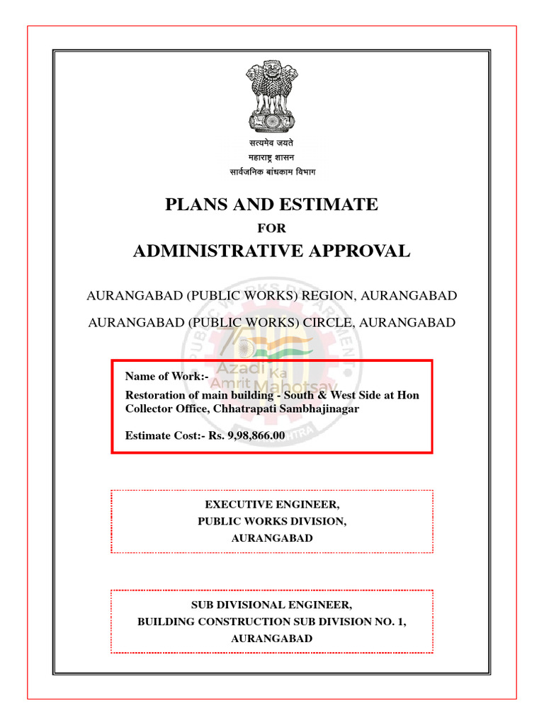 Coll Off - Restoration of Main Building - South & West Side | PDF ...