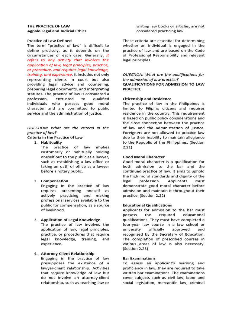 Notes in Basic Legal and Judicial Ethics | PDF | Lawyer | Practice Of Law