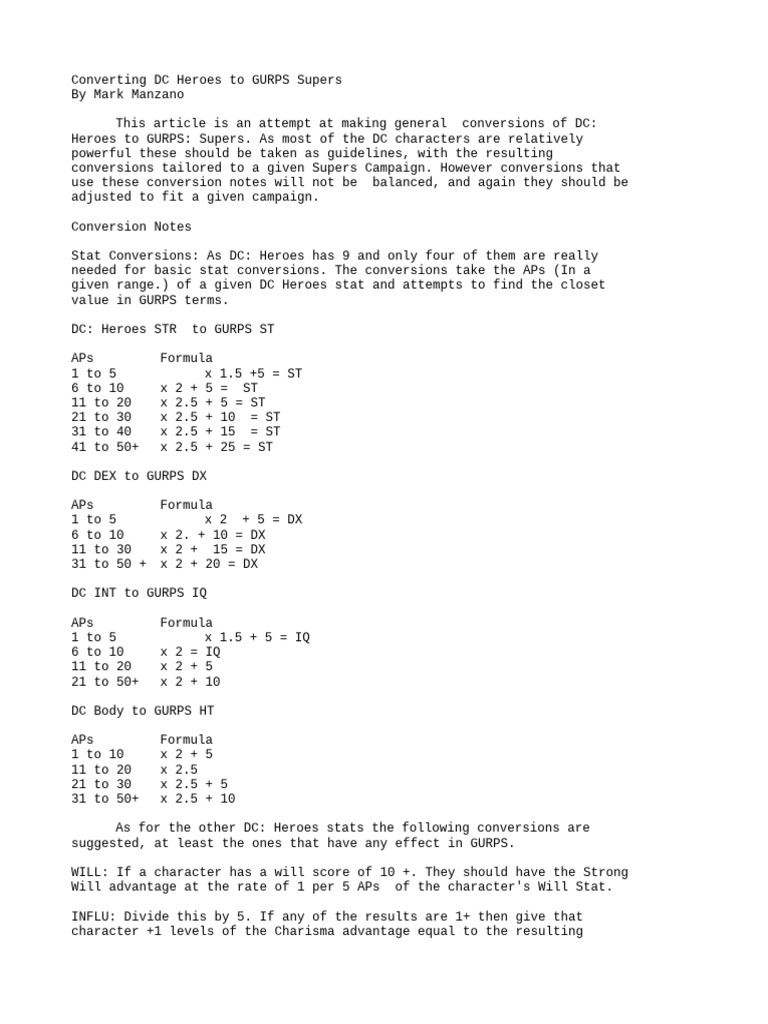 US - DC Heroes | PDF