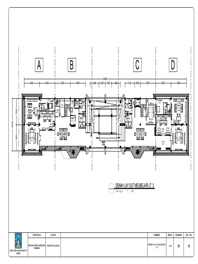 9. Denah Lay Out Meubelair Lt.3 | PDF