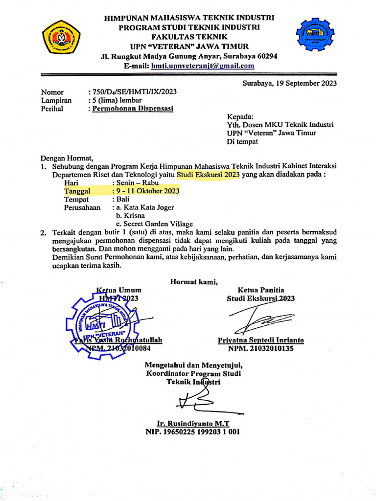 Surat Izin Mku | PDF