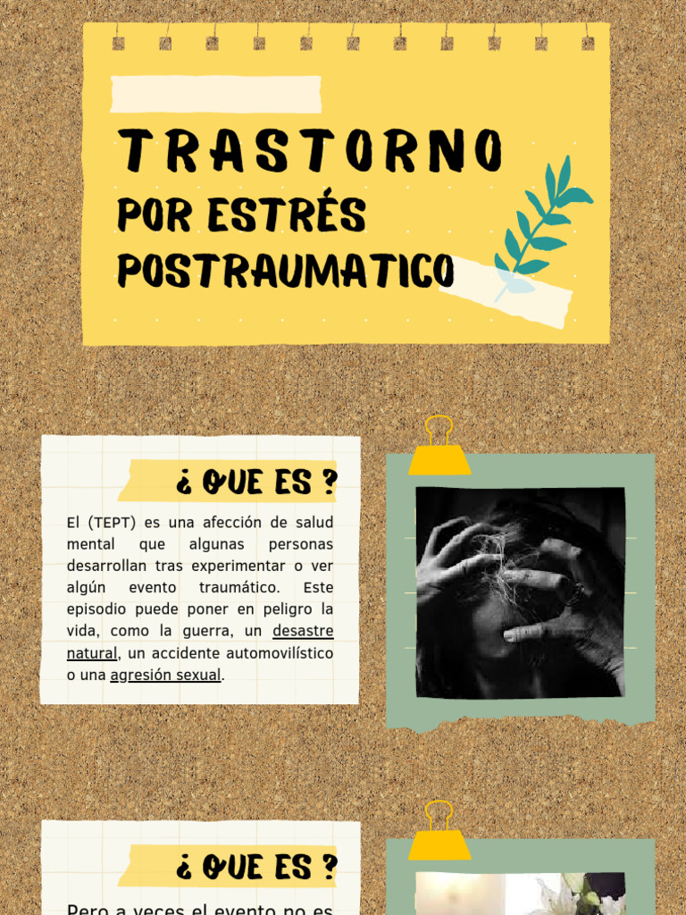 Trastorno Por Estres Postraumatico | PDF | Trauma psicólogico | Estrés ...
