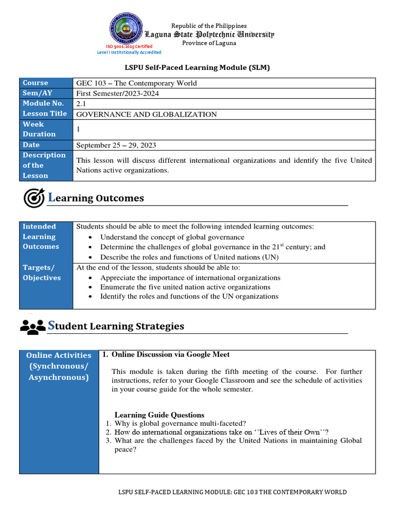 GEC103Module2FirstSem2023 2024 | PDF | Media (Communication) | United ...