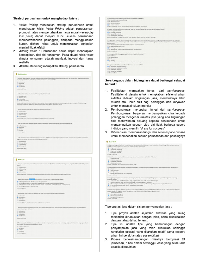 Pemasaran Jasa EKMA 4568 | PDF