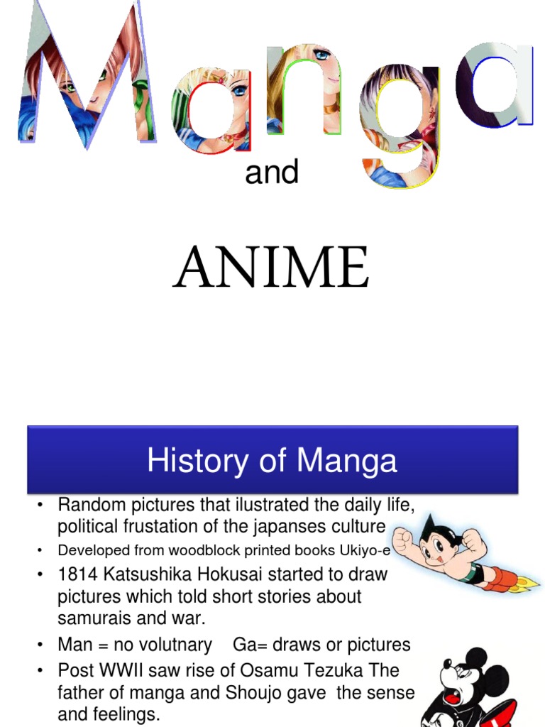 Anime and Manga Presentation | PDF | Anime | Shōnen Manga