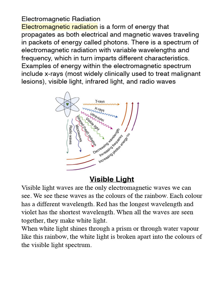 Light - Notes | PDF | Electromagnetic Radiation | Refraction
