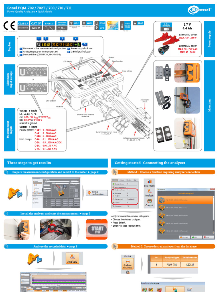 PQM-702 - 703 - 710 - 711 QuickGuide v1.02 EN | PDF | Mains Electricity ...