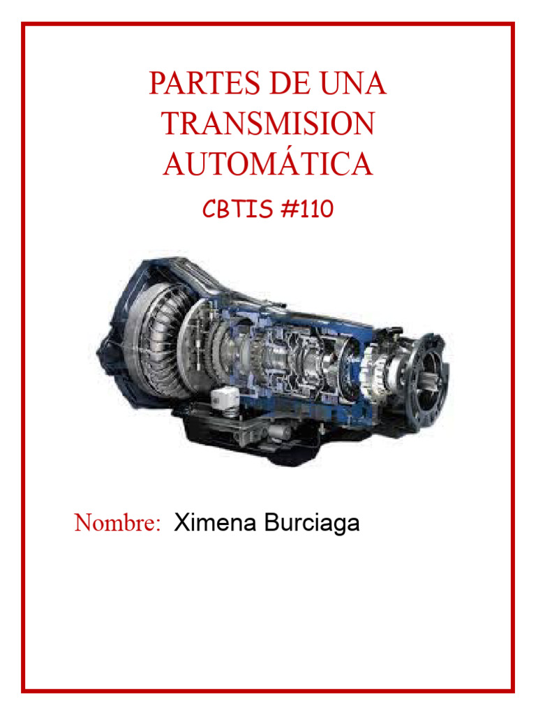 Partes de la Transmisión Automática | PDF | Negocios | Informática