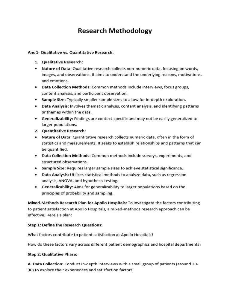 Research Methodology | PDF | Methodology | Statistics