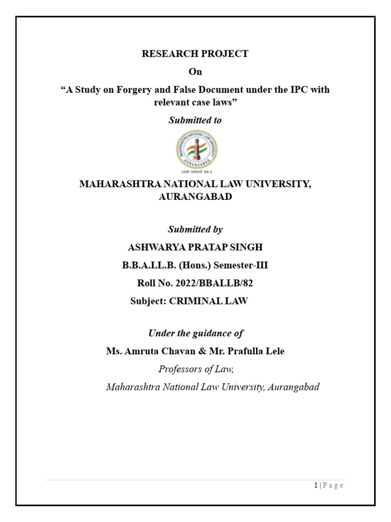 Ash IPC | PDF | Forgery | Fraud