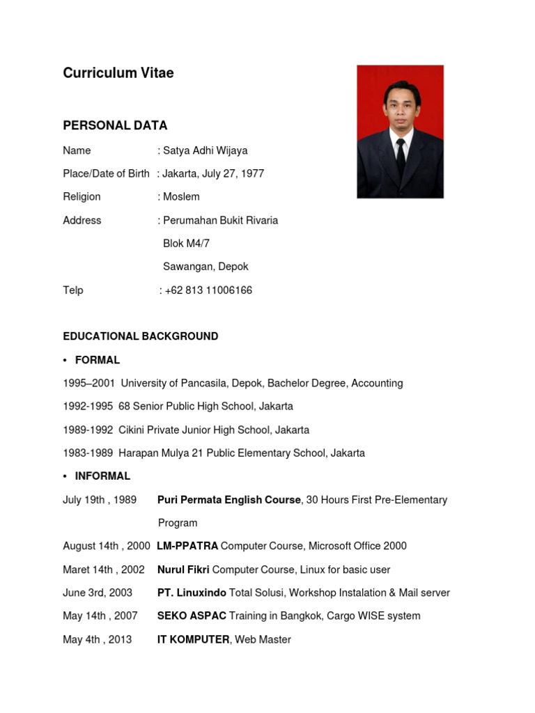 CV Satya | PDF | Server (Computing) | Personal Computers