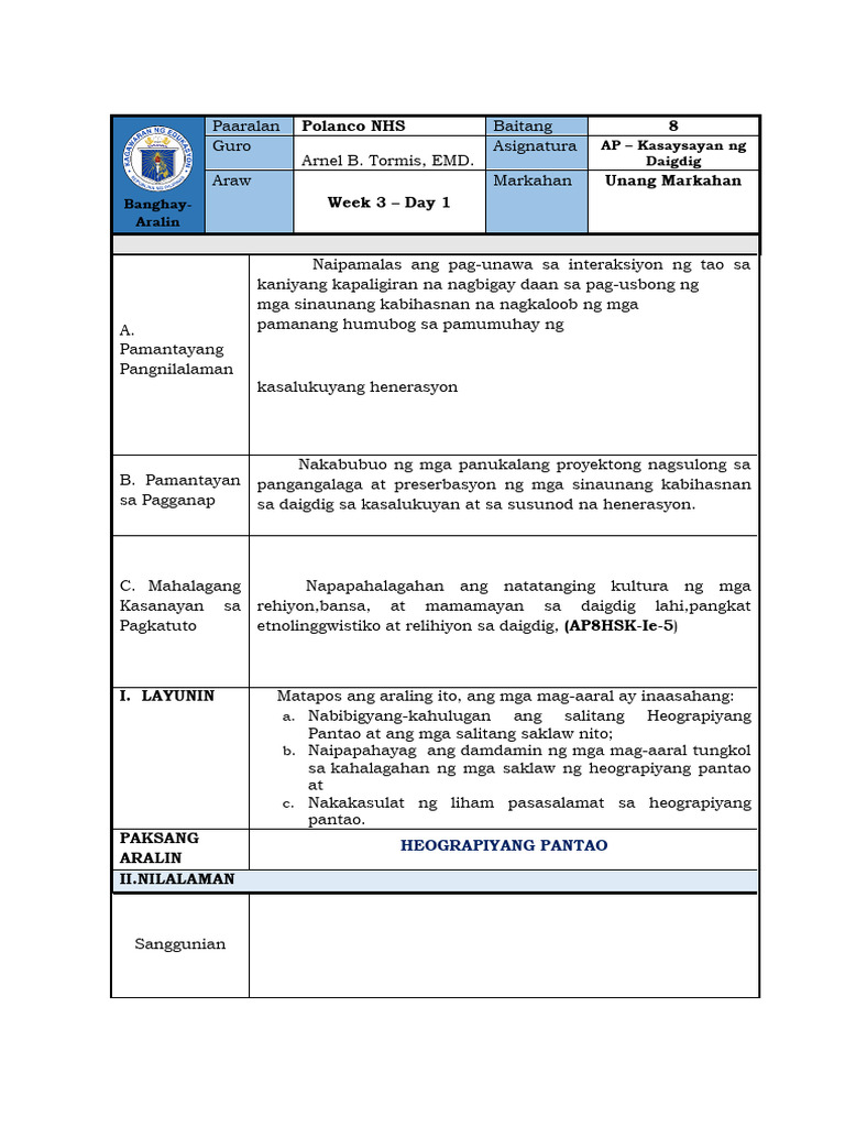 AP8 - Q1 - W3 - D1 - Arpan 8 | PDF