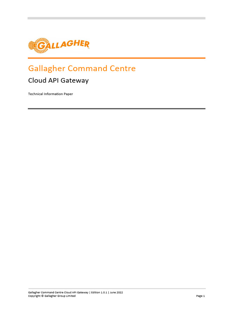 Command Centre Cloud Api Gateway TIP | PDF | Proxy Server | Transport ...