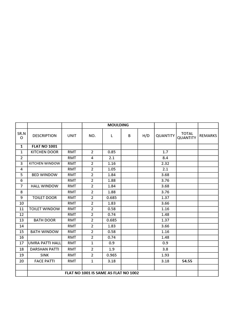 Measurement Sheet 2 | Download Free PDF | Stairs | Tile