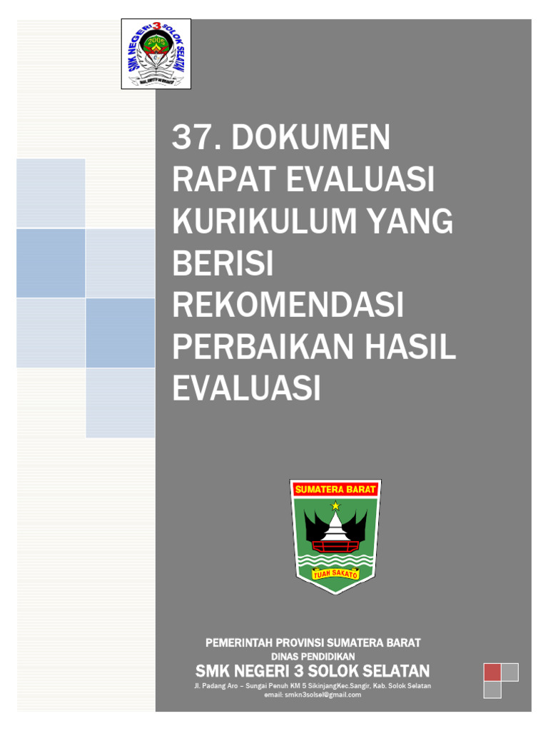 Dokumen Evaluasi Kurikulum | PDF