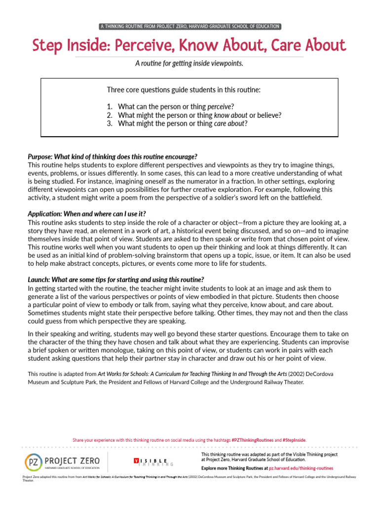 Step Inside 2 | PDF | Brainstorming | Thought