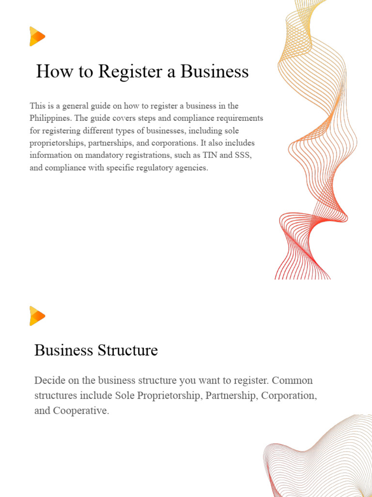 How To Register A Business | PDF | Sole Proprietorship | Regulatory ...