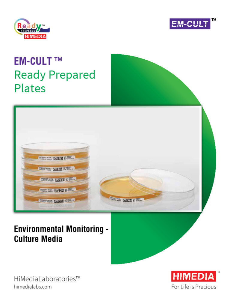 Ready Prepared Plates Environmental Monitoring | PDF