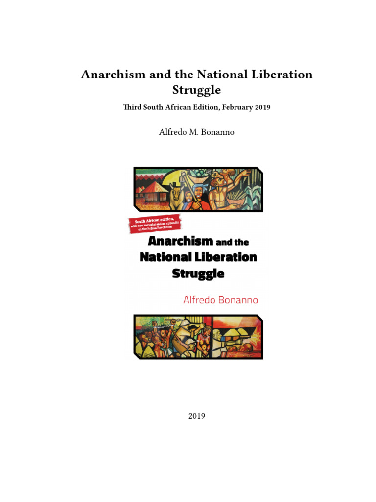 Alfredo Bonanno Anarchism and The National Liberation Struggle | PDF ...