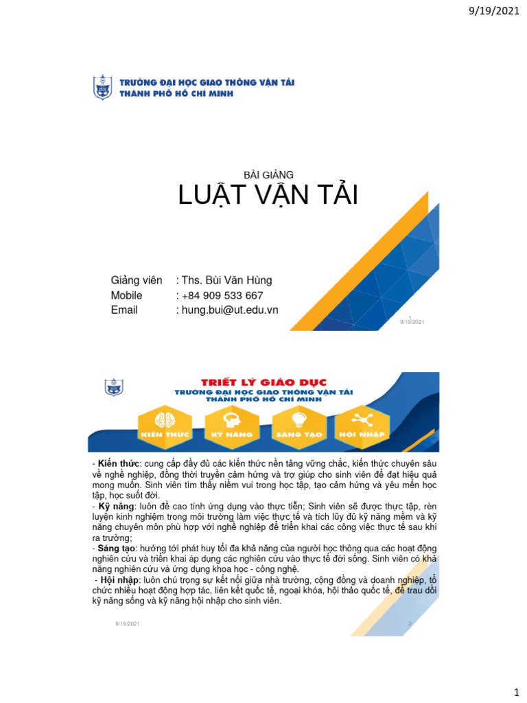 Bai Giang Luat Van Tai | PDF