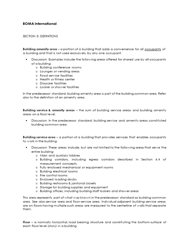 BOMA International | PDF | Ratio | Buildings And Structures
