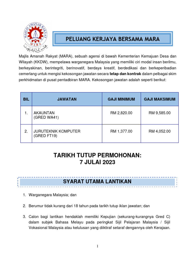 Iklan MARA | PDF