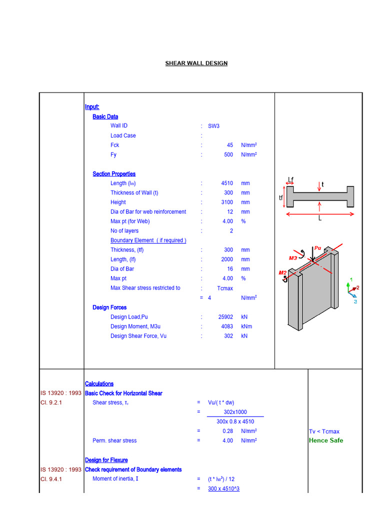 Shear Wall Design-Manual | PDF | Shear Stress | Stress (Mechanics)
