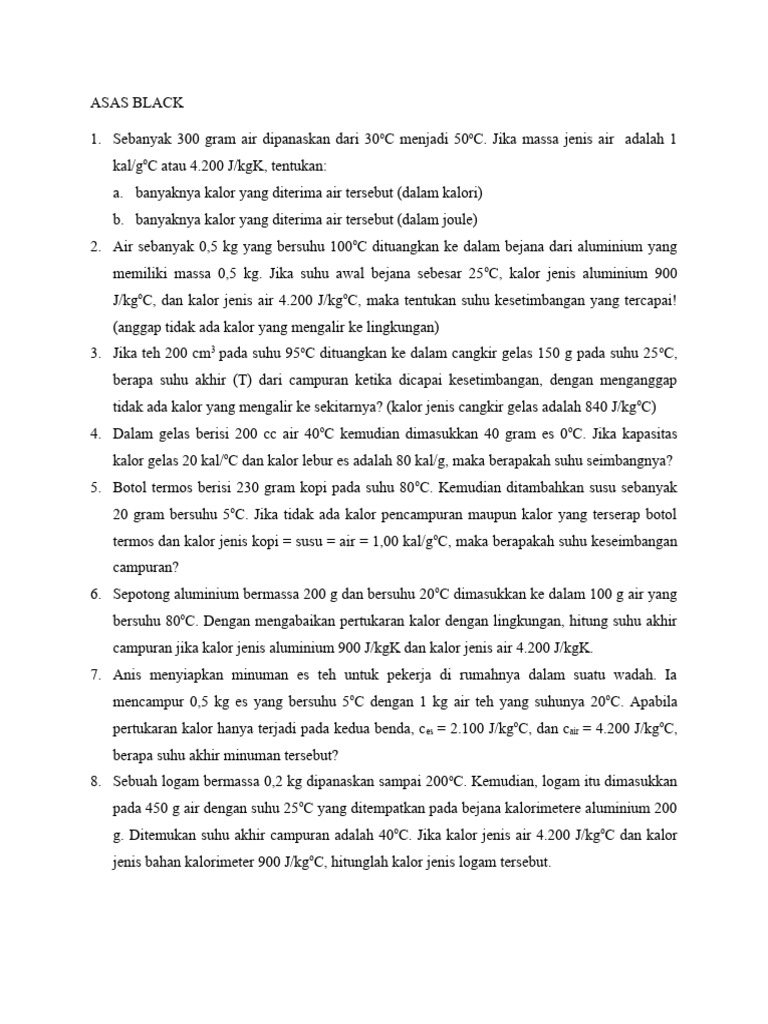 1.SOAL MATERI ASAS BLACK | PDF