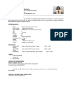Grade 12 Work Immersion Resume Template | PDF | Career & Growth