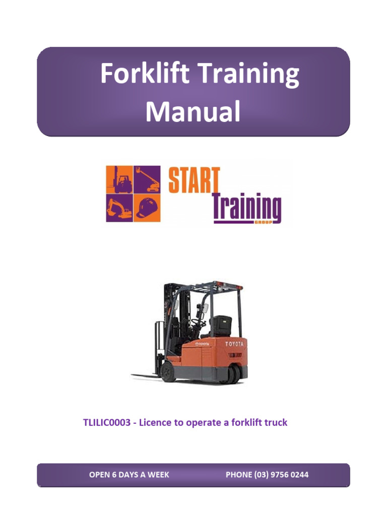 LF Forklift Training Manual 04.4 | PDF | Forklift | Occupational Safety And Health
