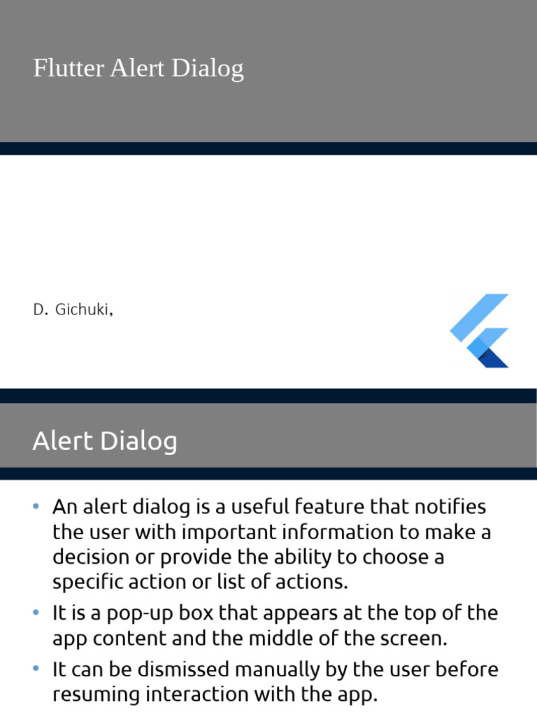 Flutter AlertDialog 1 | PDF | Dialog Box | Cyberspace