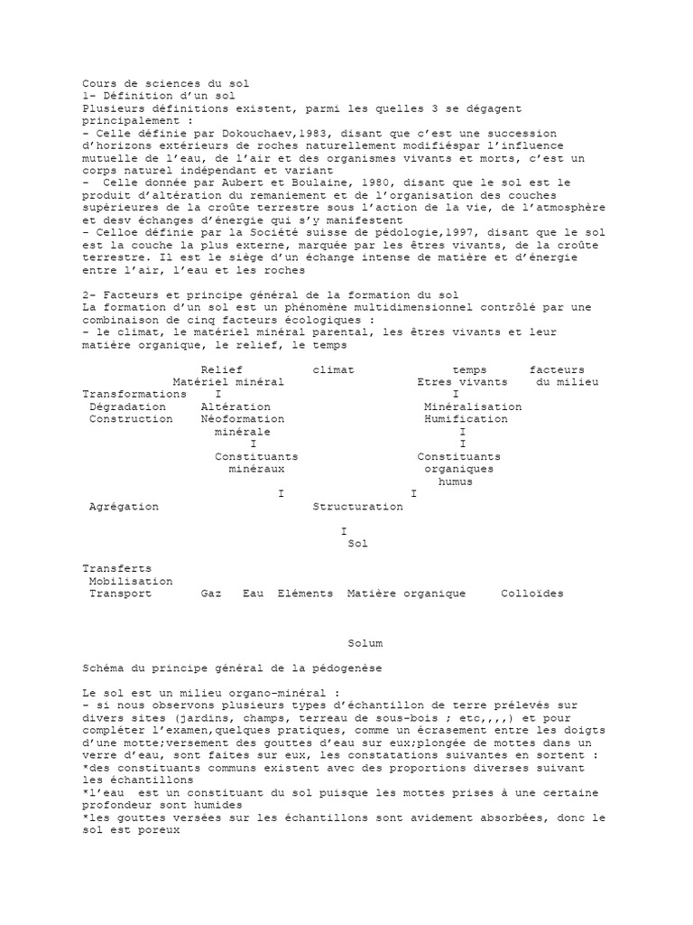 Introduction à la science du sol | PDF | Sol (pédologie) | Porosité