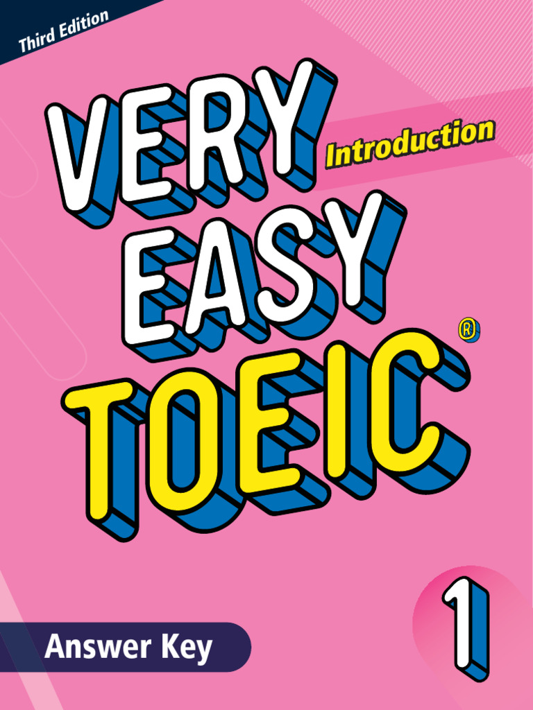 Very Easy TOEIC 1 Answer Key | PDF | Vocabulary