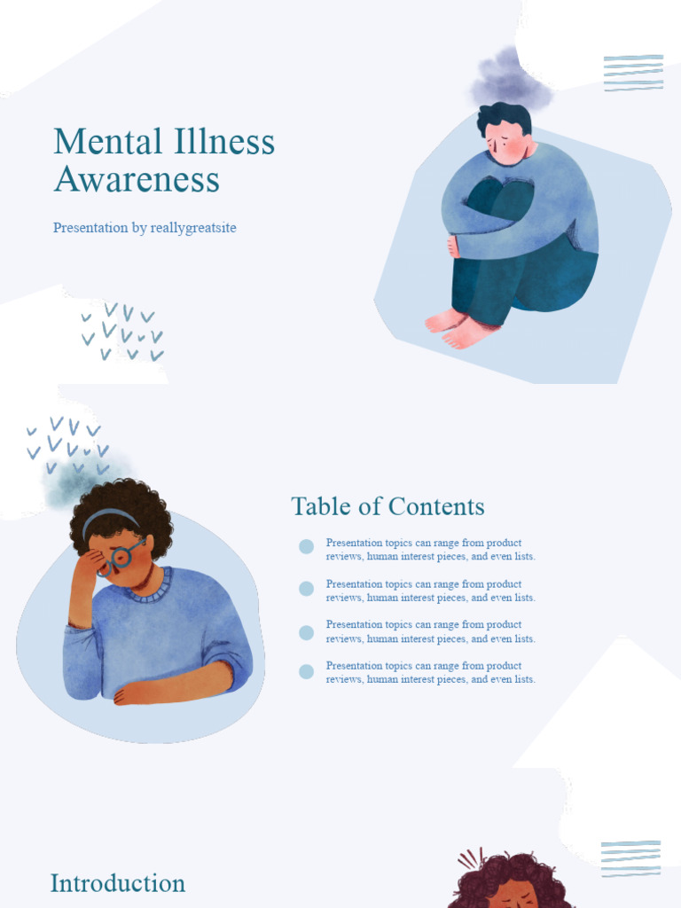 Illustrative Mental Illness Awareness Presentation | PDF | Mental ...
