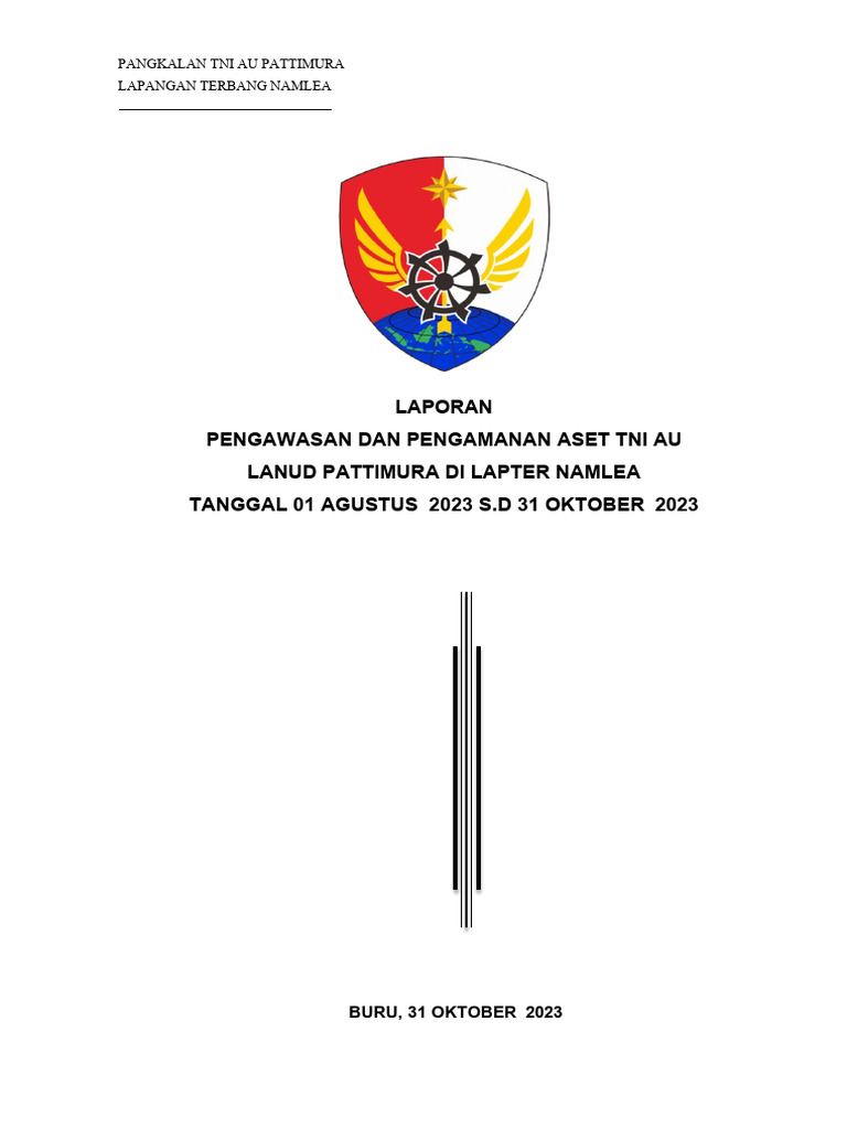 Laporan - Lapter Namlea 2023 | PDF | Ilmu Sosial