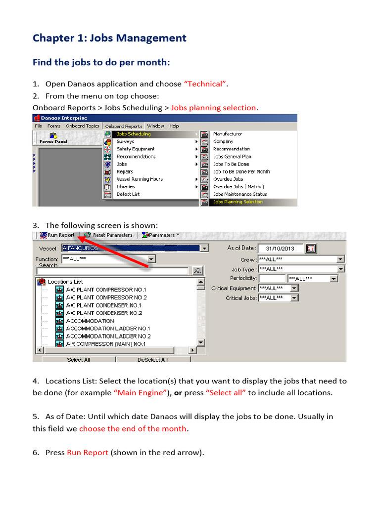 Danaos - Create Job Plan and Job Cards | PDF | Software Engineering ...