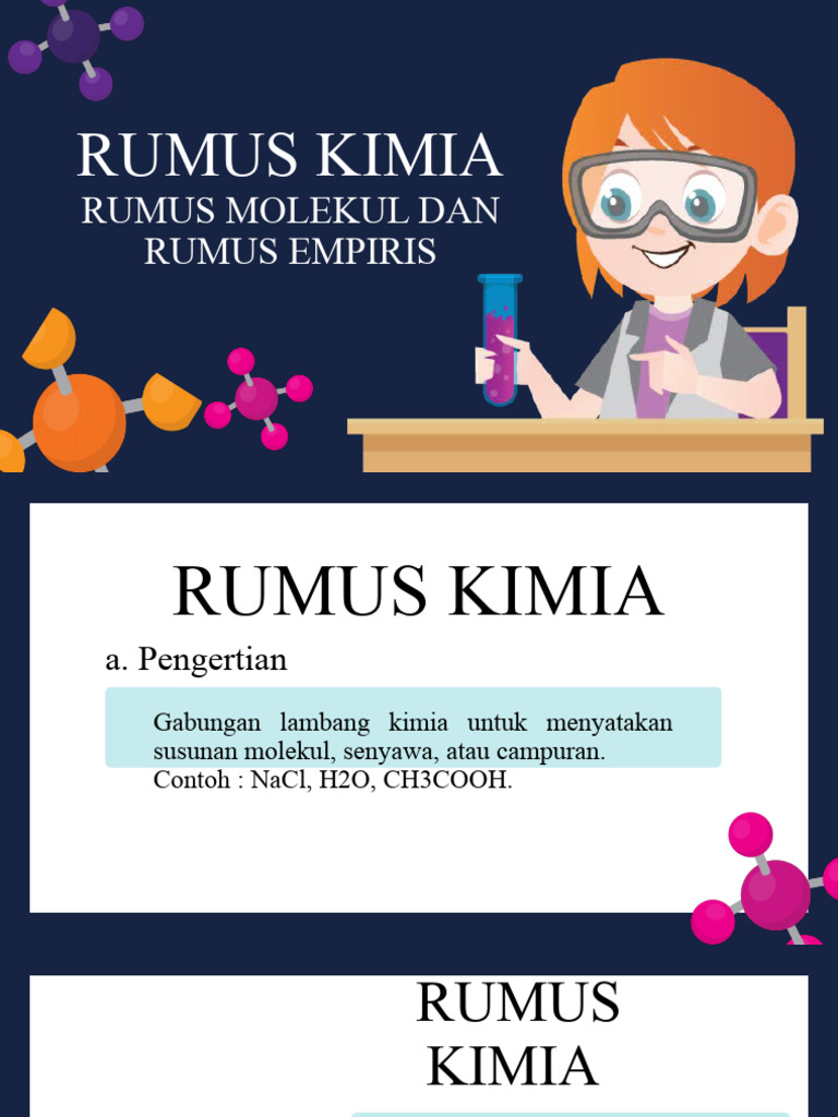 Rumus Kimia Rumus Molekul Dan Rumus Empiris | PDF