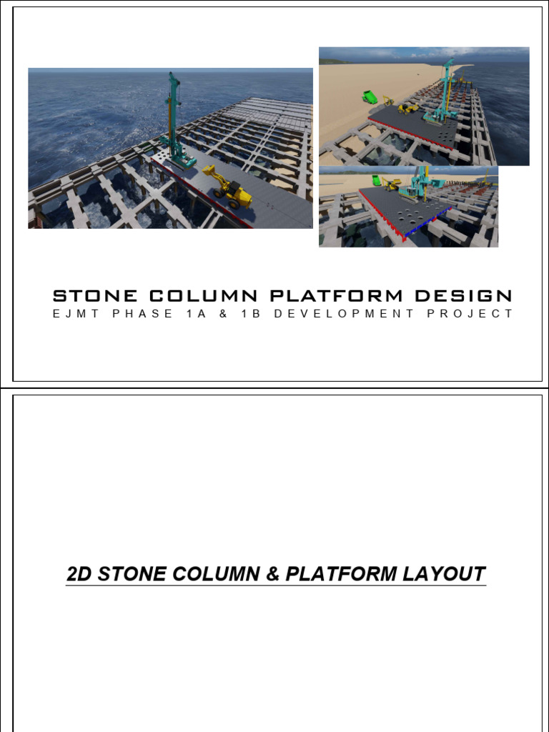 PP I2 323002 DED ACS Stone Column Platform Detail (24.10.23) | PDF