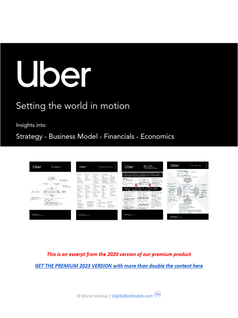 Uber Business Model (2023) | PDF | Pricing | Business Model