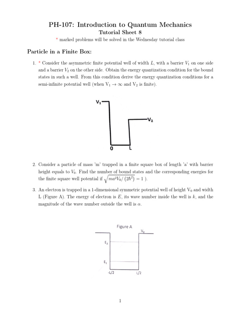 2021 PH107 Tutorial08 | PDF | Scientific Theories | Physics