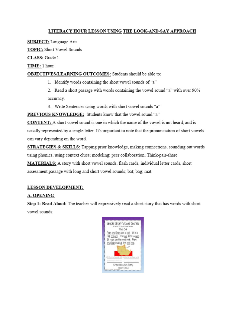 LITERACY HOUR LESSON Plan WRITING | Download Free PDF | Pedagogy ...