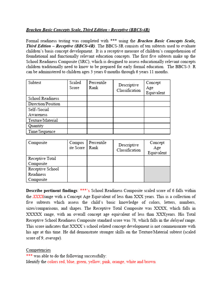 BrackenBasicConceptsScale 1 | PDF | Cognition