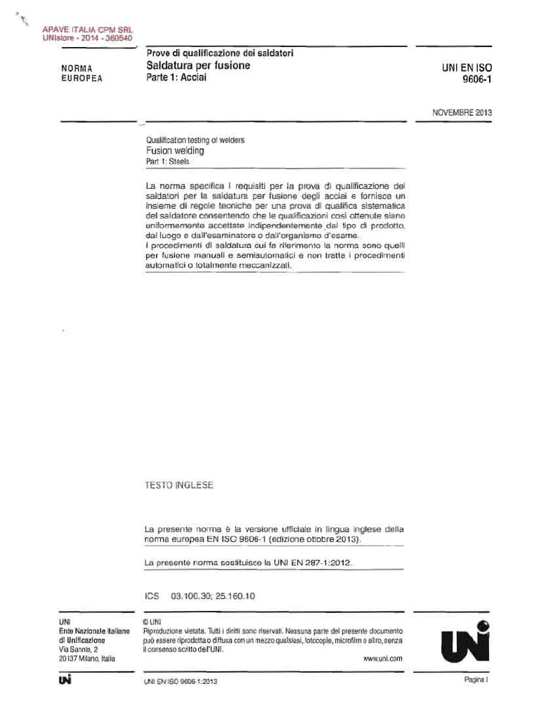 Uni en Iso 9606-1 - Rid | PDF