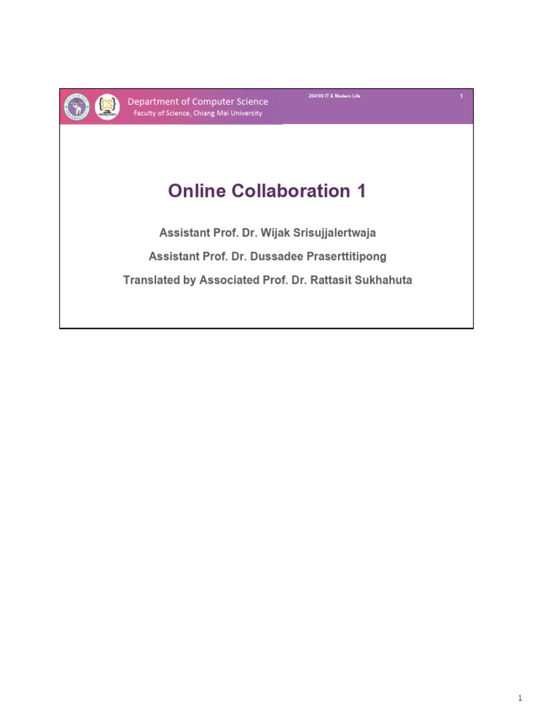 07-01 OnlineCollaboration Part 1 | PDF | Cloud Computing | Internet