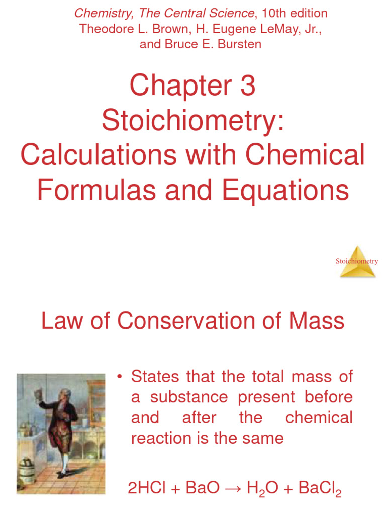 Chapter3 Stoichiometry 111205044323 Phpapp01 | PDF | Mole (Unit ...