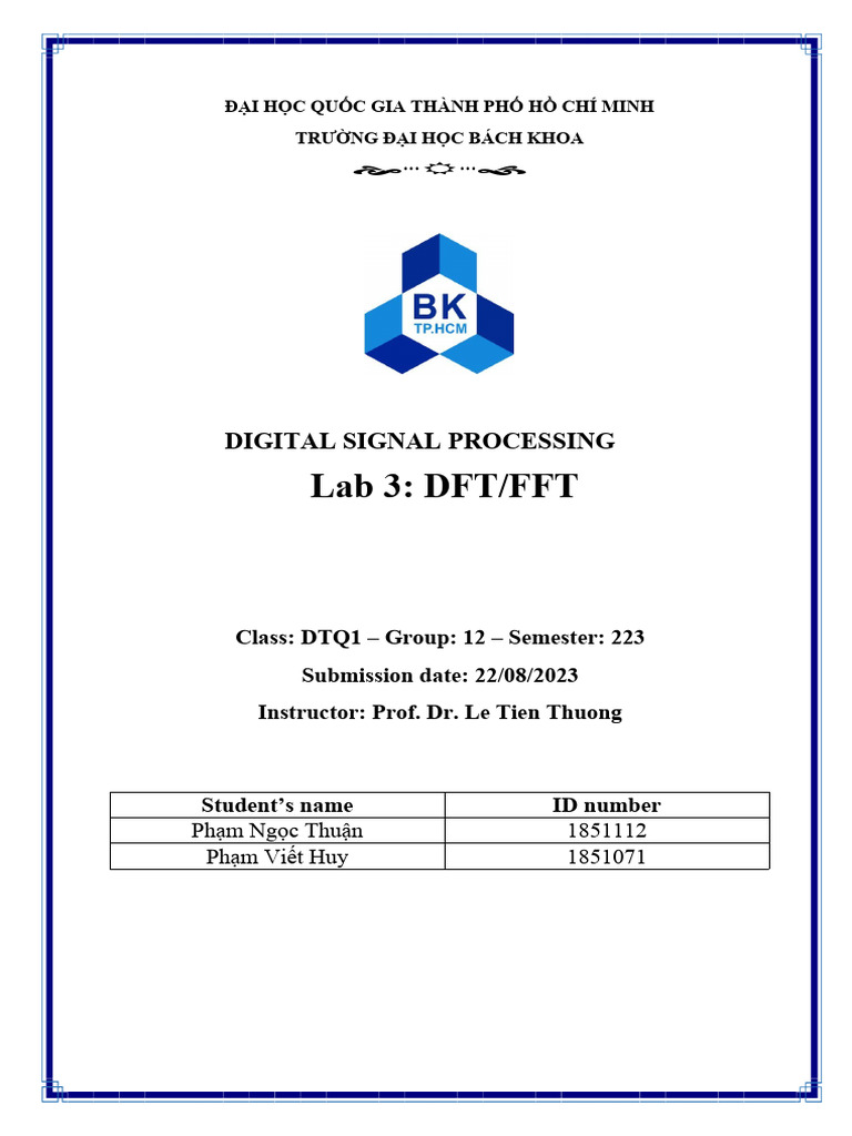 DFT/FFT Analysis Using MATLAB & C++ | PDF | Discrete Fourier Transform ...