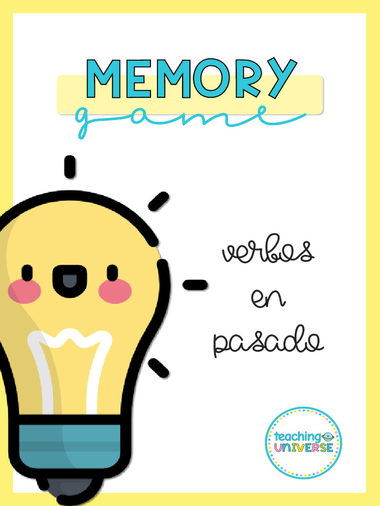 Memory Game Verbos en Pasado | PDF | Language Arts & Discipline