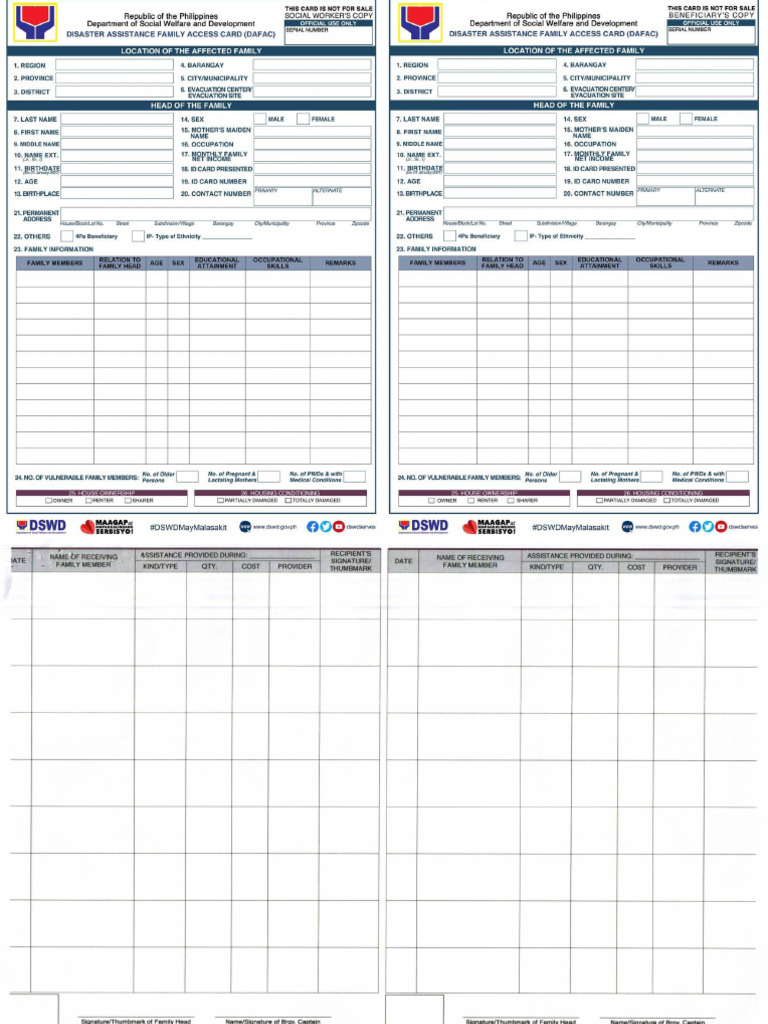 2022 Dafac Form | PDF