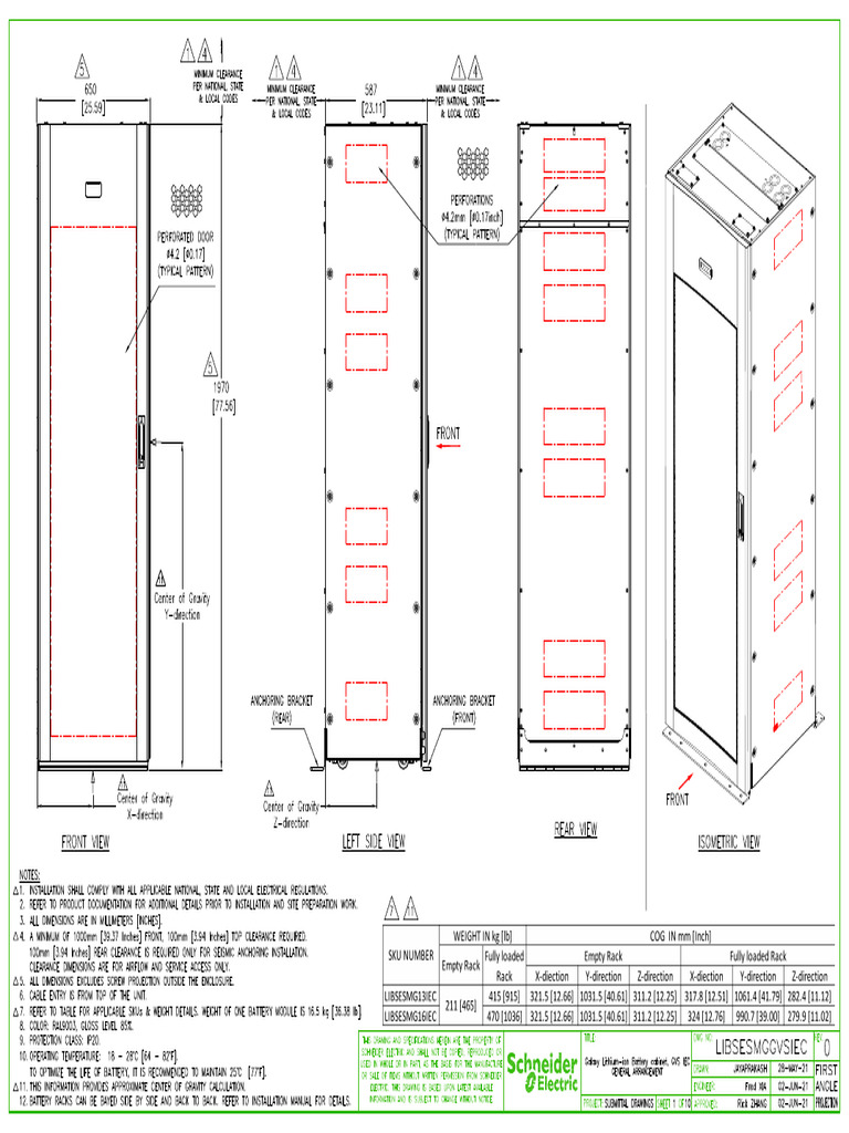 LIBSESMGGVSIEC-Galaxy Li-Ion Battery Cabinet GVS IEC | PDF
