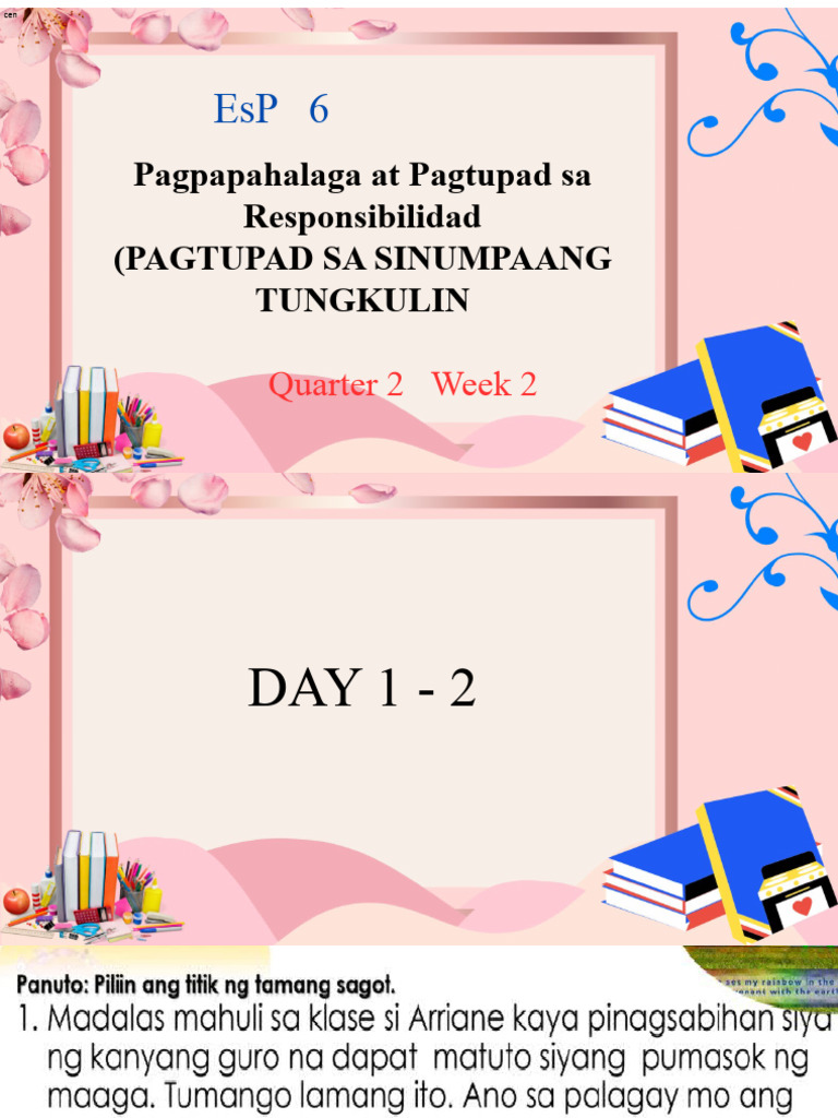 GR 6-EsP WK2-Q2 | PDF